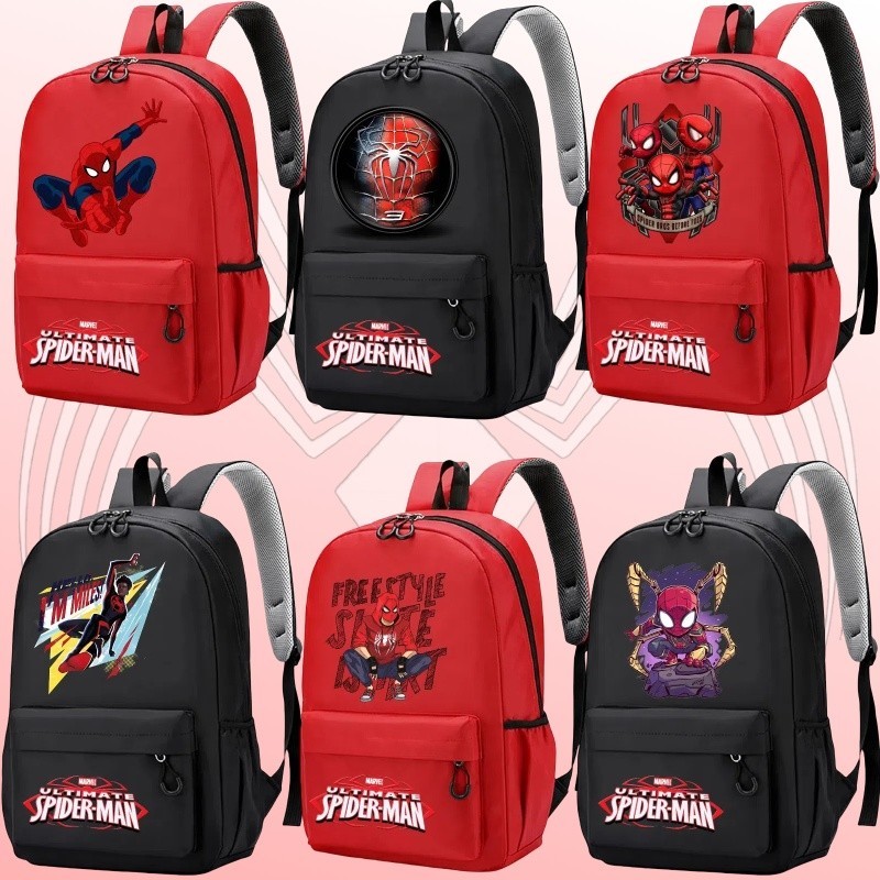Spider Man Backpack Marvel Popular Characters Cartoon Print Backpack ...