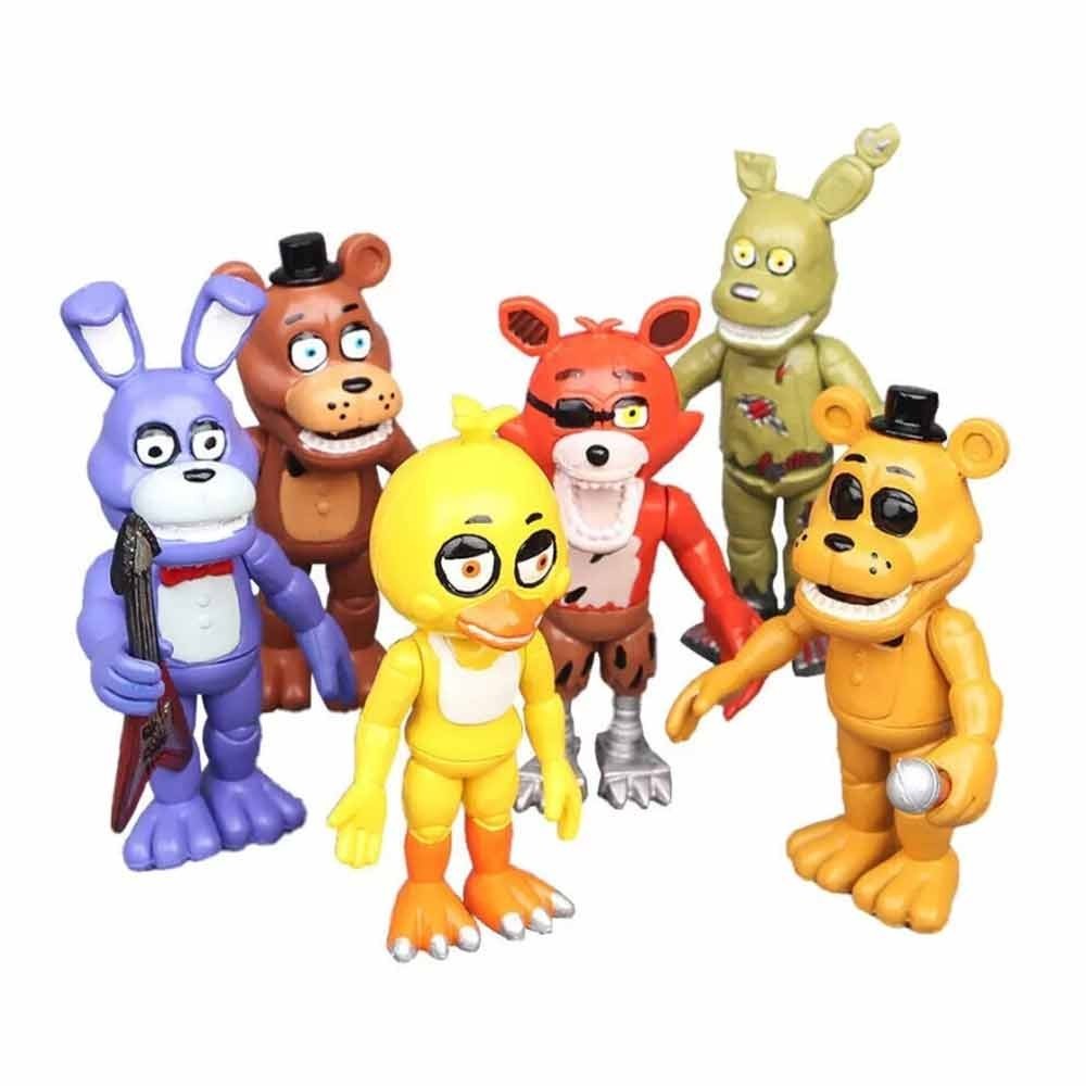 6Pcs FNAF Five Nights at Freddy's Collection Action Figures Model Toys ...