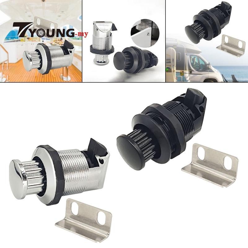 [ Push Button Latch Lock Keyless Handle Knob Simple Installation for ...