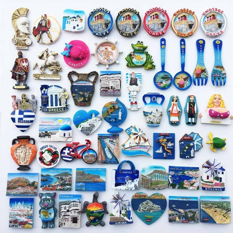 Refrigerator Magnets Greece Aegean Heclitt Island Cos Island Santorini ...