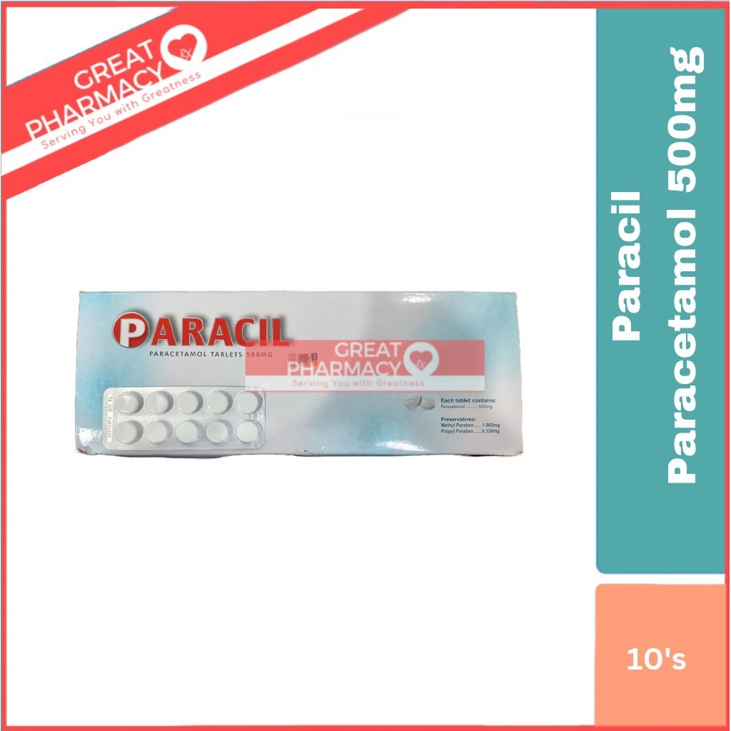 Paracil Paracetamol 500mg 10's | Shopee Malaysia