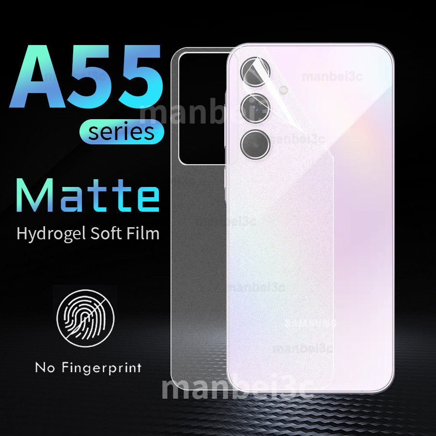 Samsung Galaxy A55 A35 A25 A15 A05S A05 A54 A34 A24 A14 A04S Full Cover Back Matte Hydrogel Film ...