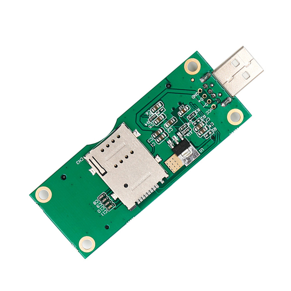 Anifcas Mini PCI-E to USB Adapter with SIM 8Pin Card Slot for WWAN/LTE ...