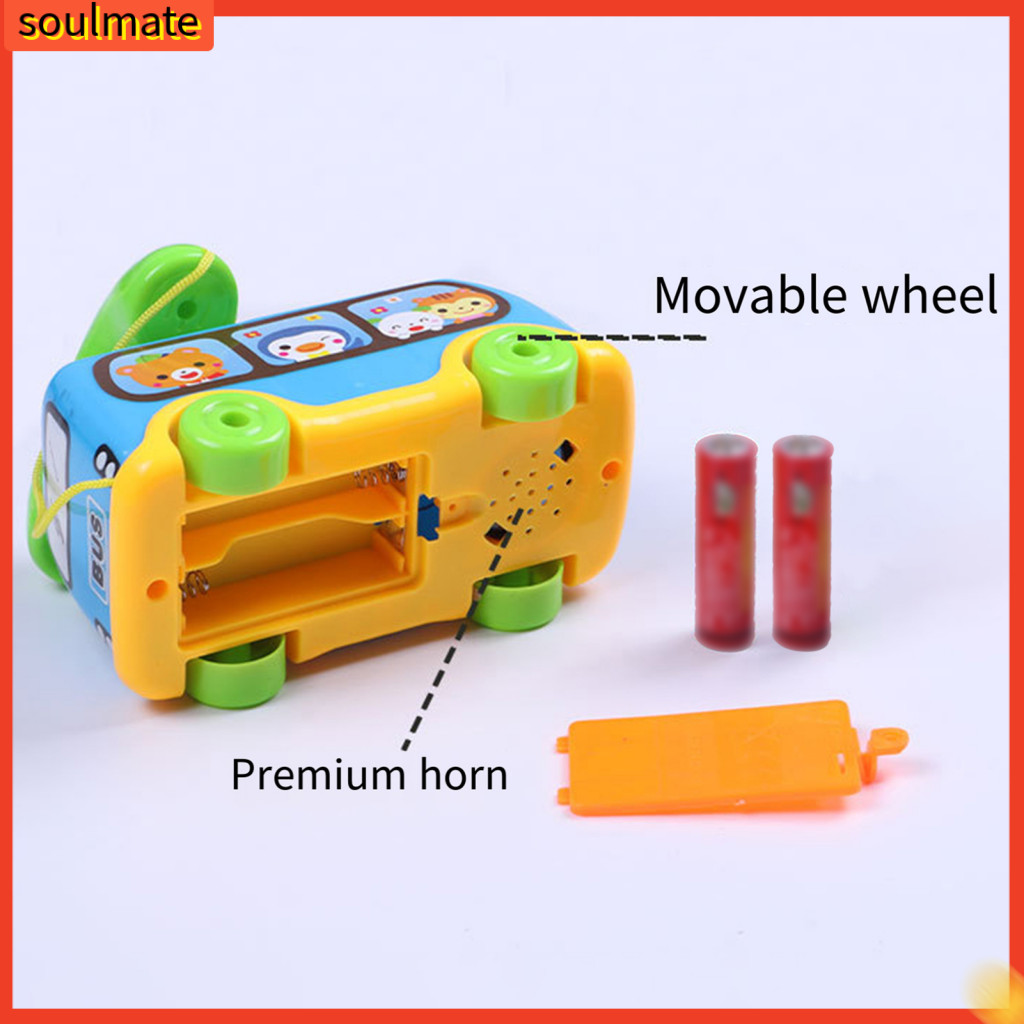 soulmate| Telephone Car Toy Kid-friendly Phone Toy Interactive Cartoon ...