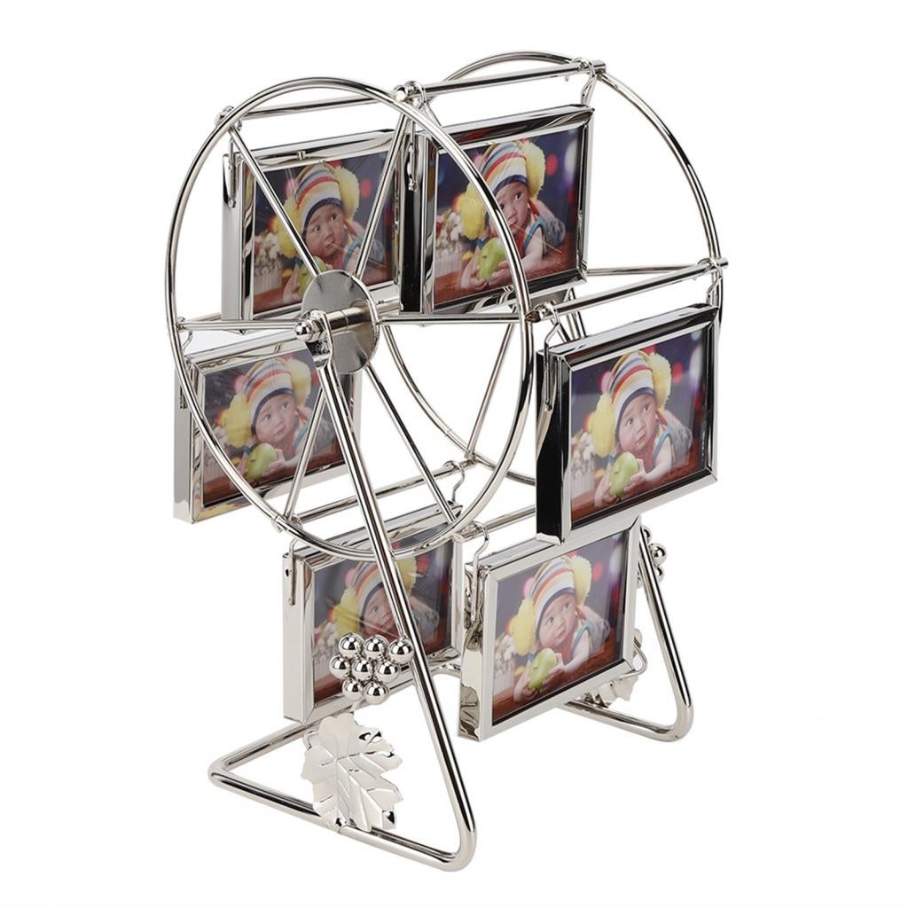 Allinit Vintage Family Photo Frame Retro DIY Ferris Wheel Rotating ...