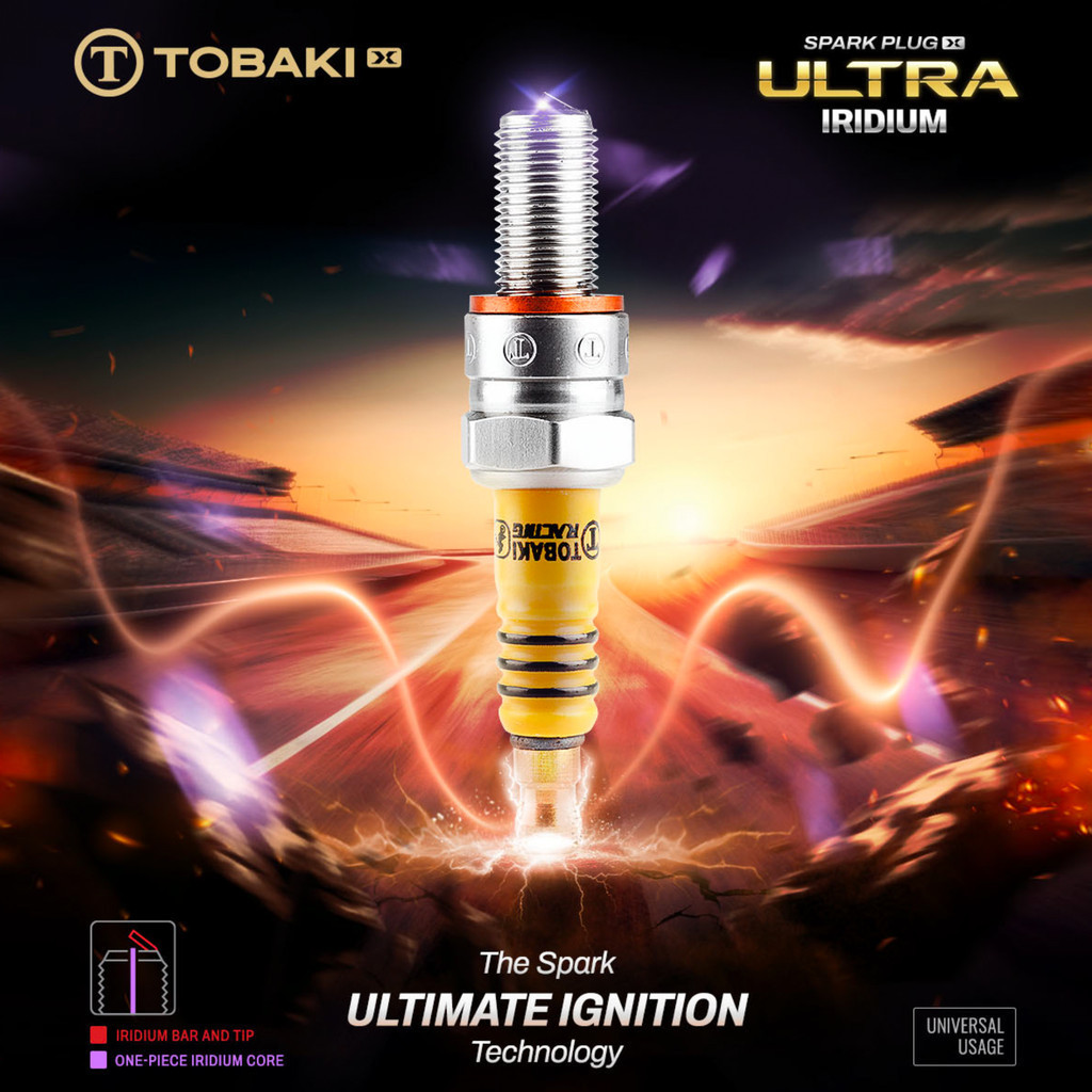 TOBAKI SPARK PLUG RACING ULTRA IRIDIUM Y15ZR FZ150i WAVE100 125 Fi ...