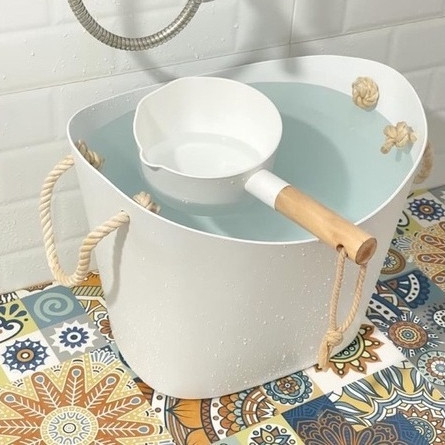 Bucket Minimalist Classy Timba White Black Pail Tabo Water Nordic ...