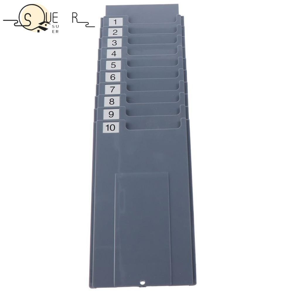 SUEREN Telescopic Frame, 10-Pocket Plastic Card Type, Time Cards Rack ...