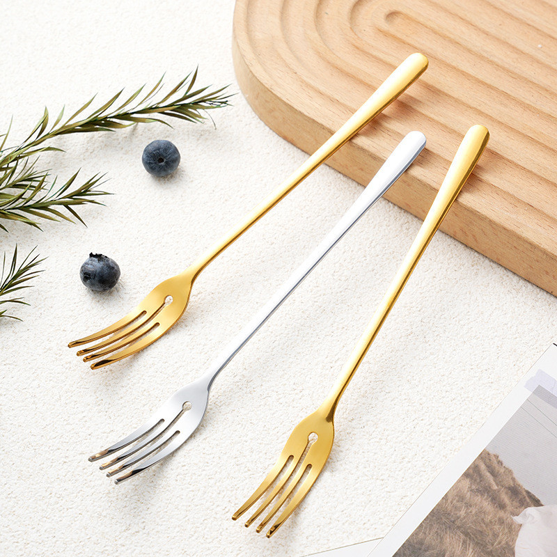 Oukeai Stainless Steel Small Fork Dessert Cake Fork Household Salad ...