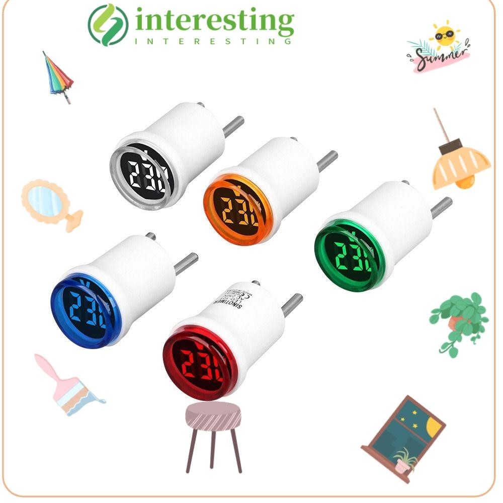 INTERESTING Voltage Measurement Monitor, LED Display Round Voltmeter ...