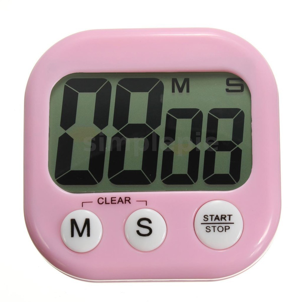 Timer Countdown Digital Kitchen Timer Large Digits Counts Up and Down ...
