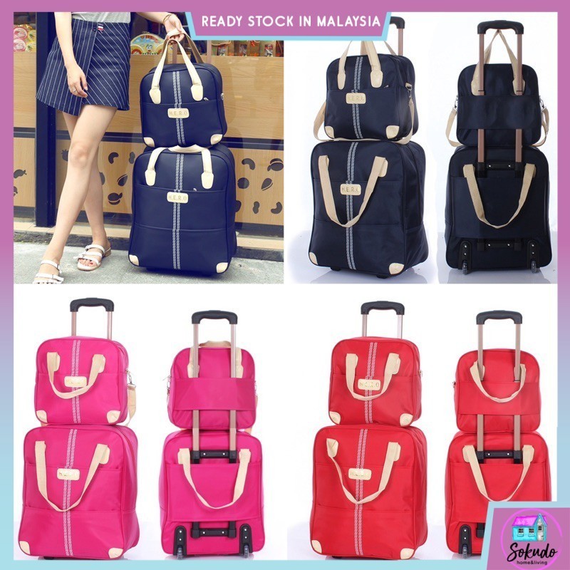 Travel Trolley Travel 2 in 1 Luggage Bags Unisex Waterproof Cases ...