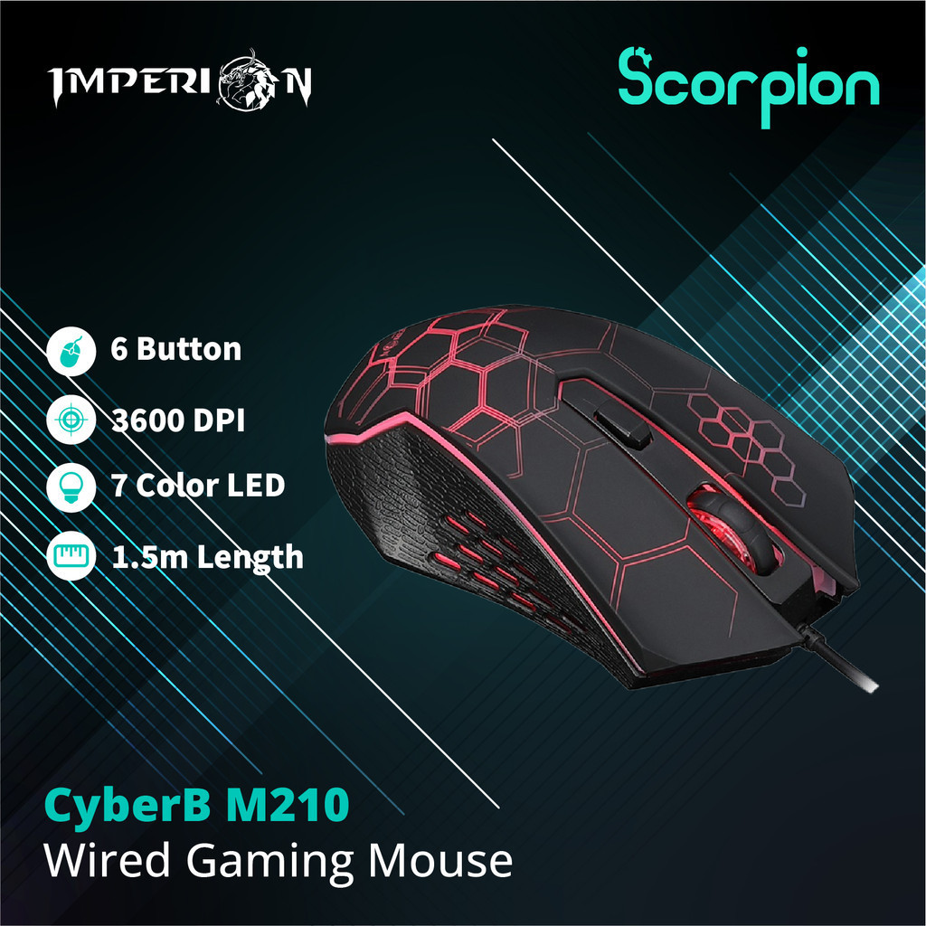 Imperion CyberB M210 Wired Gaming Mouse | Shopee Malaysia