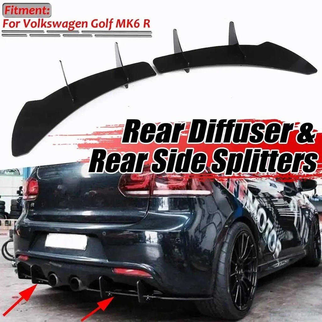 High Quality Car Rear Bumper Splitter Lip Diffuser Spoiler Aprons Guard ...