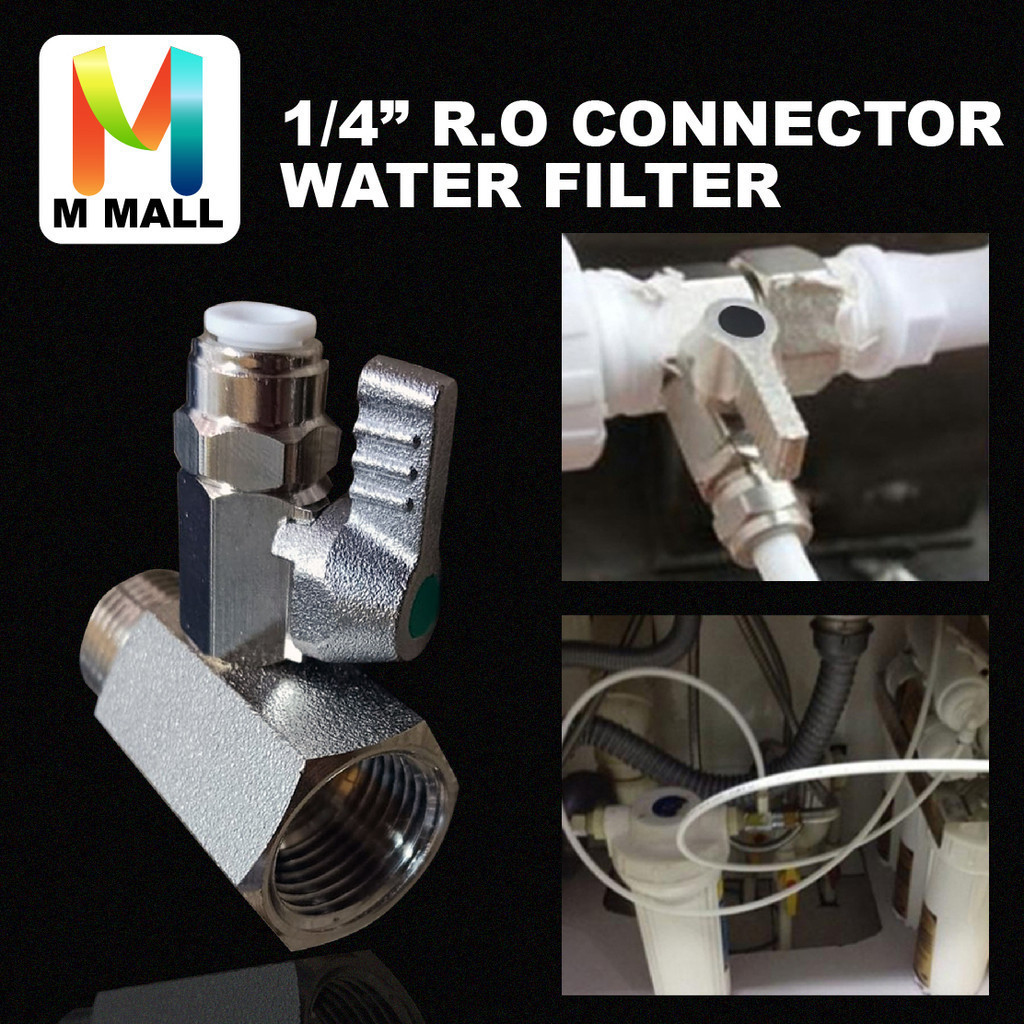 R.O Connector Water Purifier Filter Adapter Set Female 1/4” Thread ...