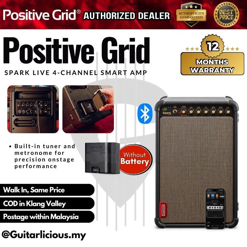Positive Grid Spark LIVE 4-Channel Smart Amplifier ( 150 watts / 150w ...