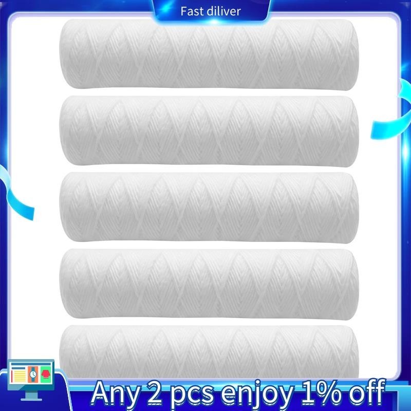 10 Micron 10 Inch x 2.5 Inch String Wound Sediment Water Filter ...