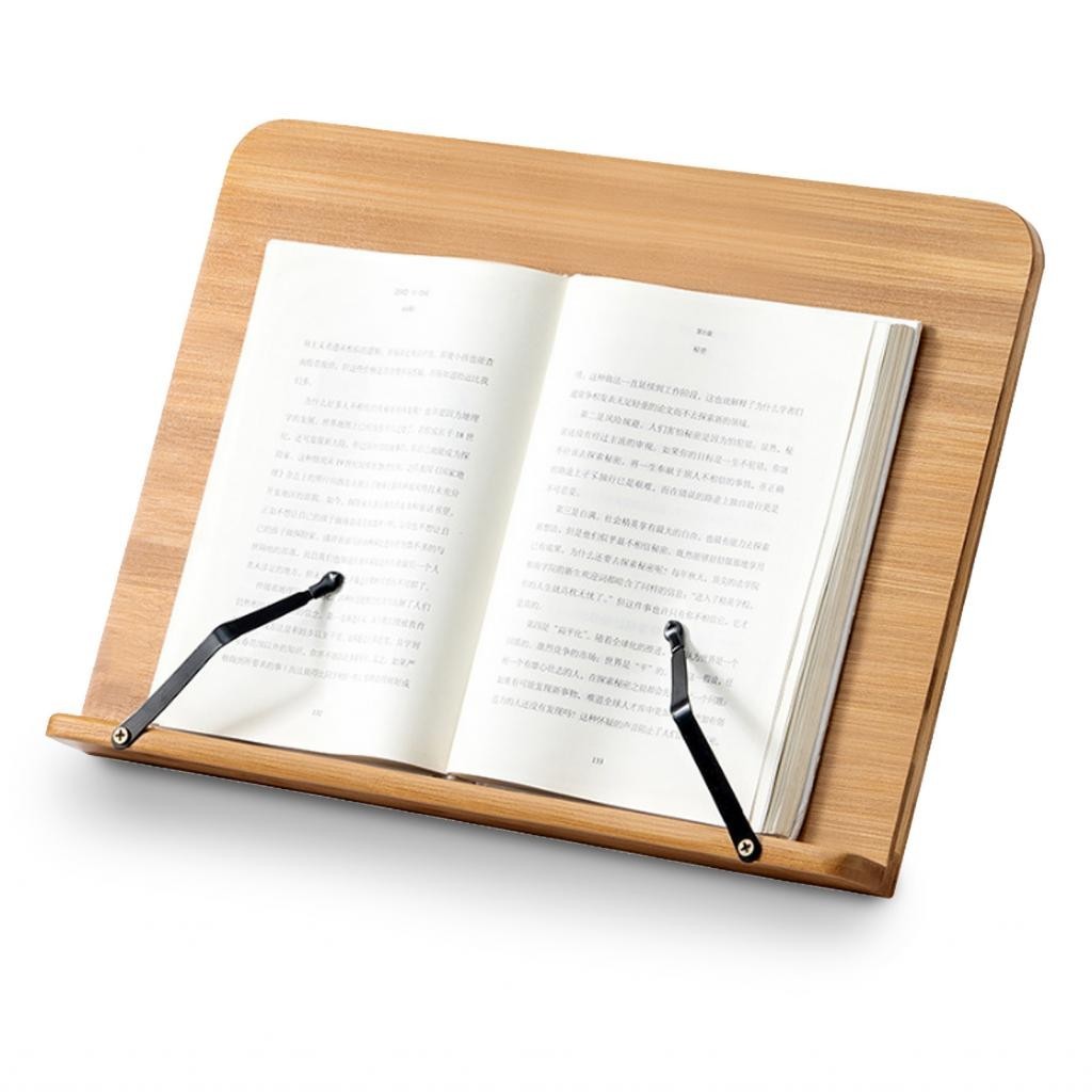 Sakurabc Adjustable Reading Rest Tablet Study Room Book Holder Bamboo ...
