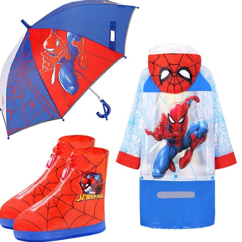 Spider-Man Children Raincoat Boys Disney Kindergarten Children ...