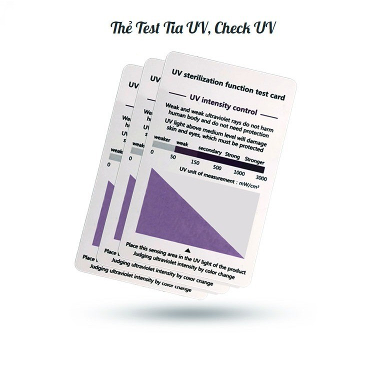 Uv / UVA / UVB Card PVC Card English Version (Test UV Light Test PVC ...