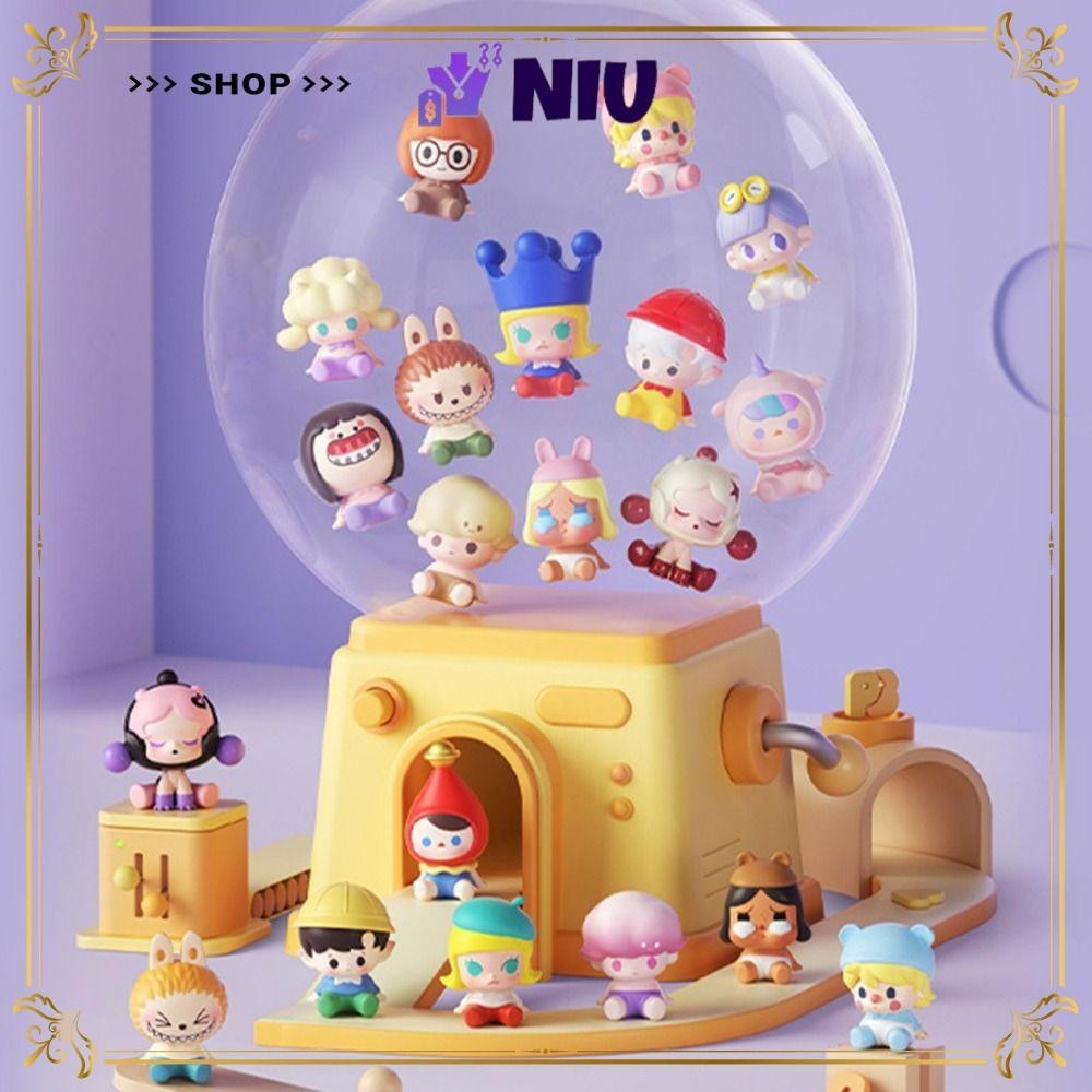 NIU Anime Cartoon Figure Model, MOLLY Labubu CRYBABY Kawaii Box ...
