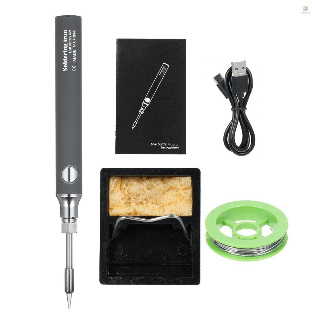 Cordless Soldering Iron Kit, USB Rechargeable Mini Cordless Soldering ...