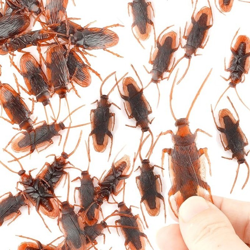 Fake Cockroach Toy Prank Plastic Cockroaches with Bendable Legs and ...