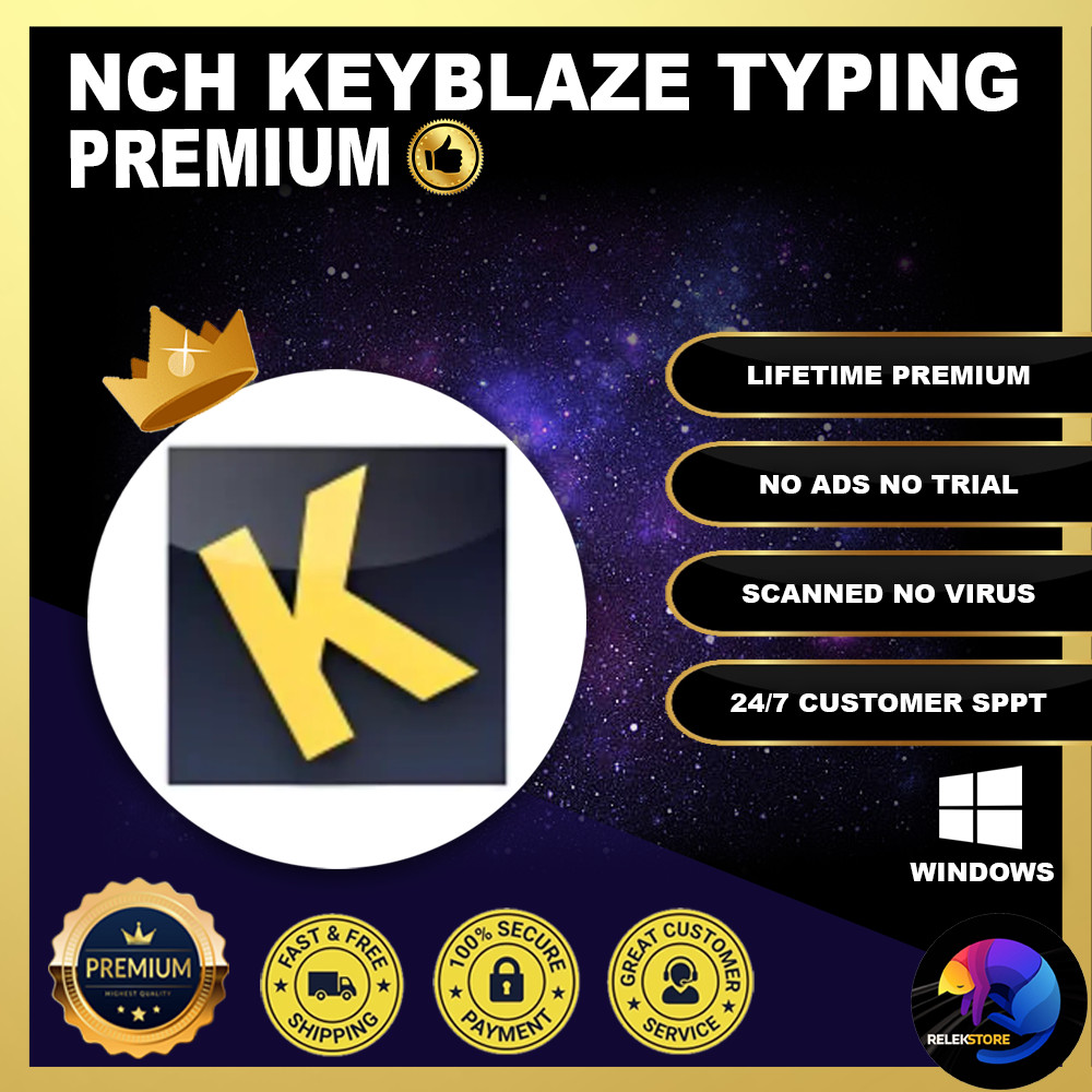 NCH KEYBLAZE TYPING ⭐ Full Version ⭐ Windows PC Software | Lifetime ...
