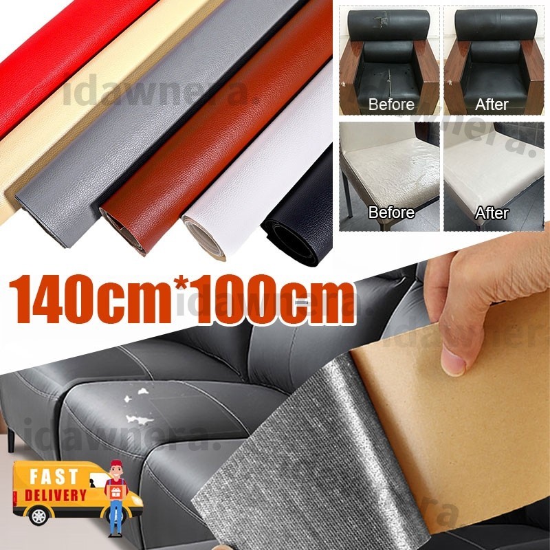140cm X 100cm Sofa Leather Patch Repair Self-Adhesive Sticker Patches ...