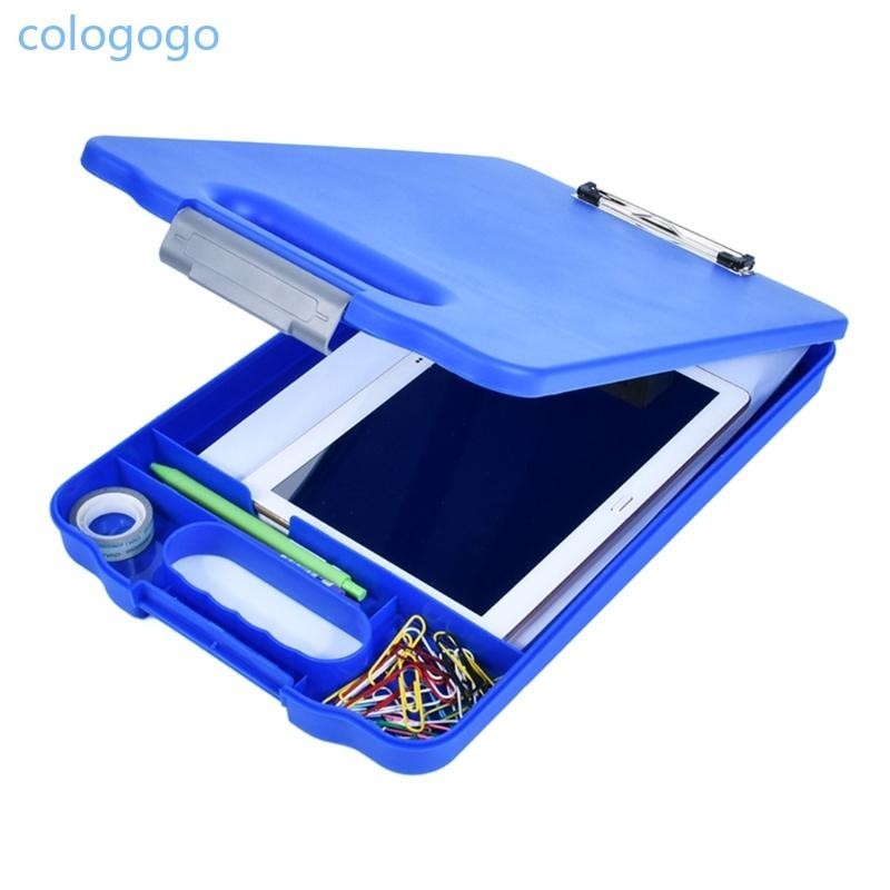 COLO Portable File Case with File Clipboard Pen Box Document File ...