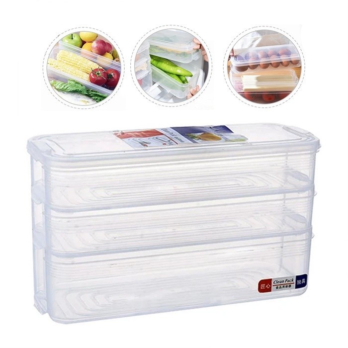 Refrigerator Storage Box l Bekas Simpan Makanan Mentah Sayur Buah dalam ...