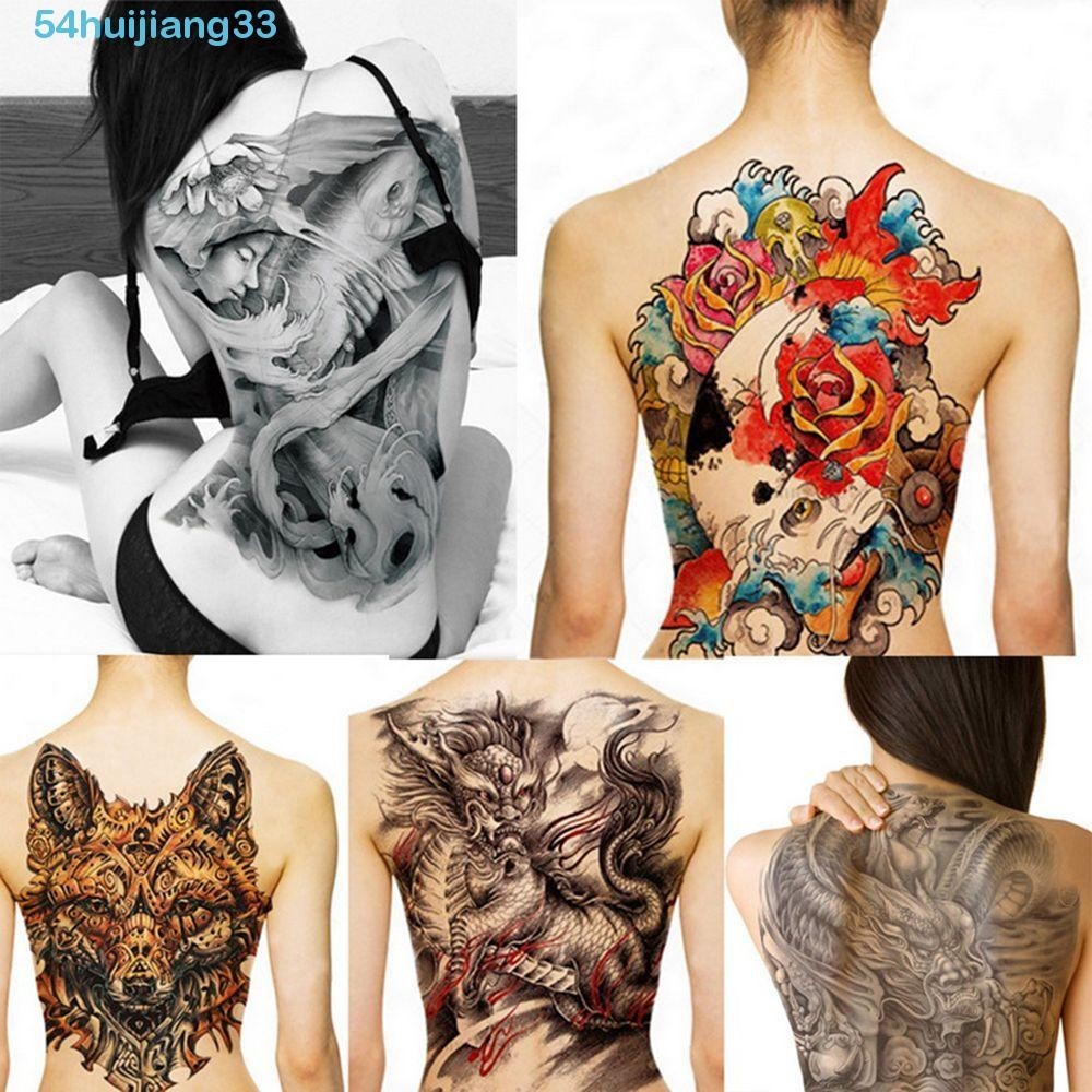 HUIJIANG Tattoo Sticker Chest Cool Large|Dragon Water transfer TemporaryTattoo | Shopee Malaysia