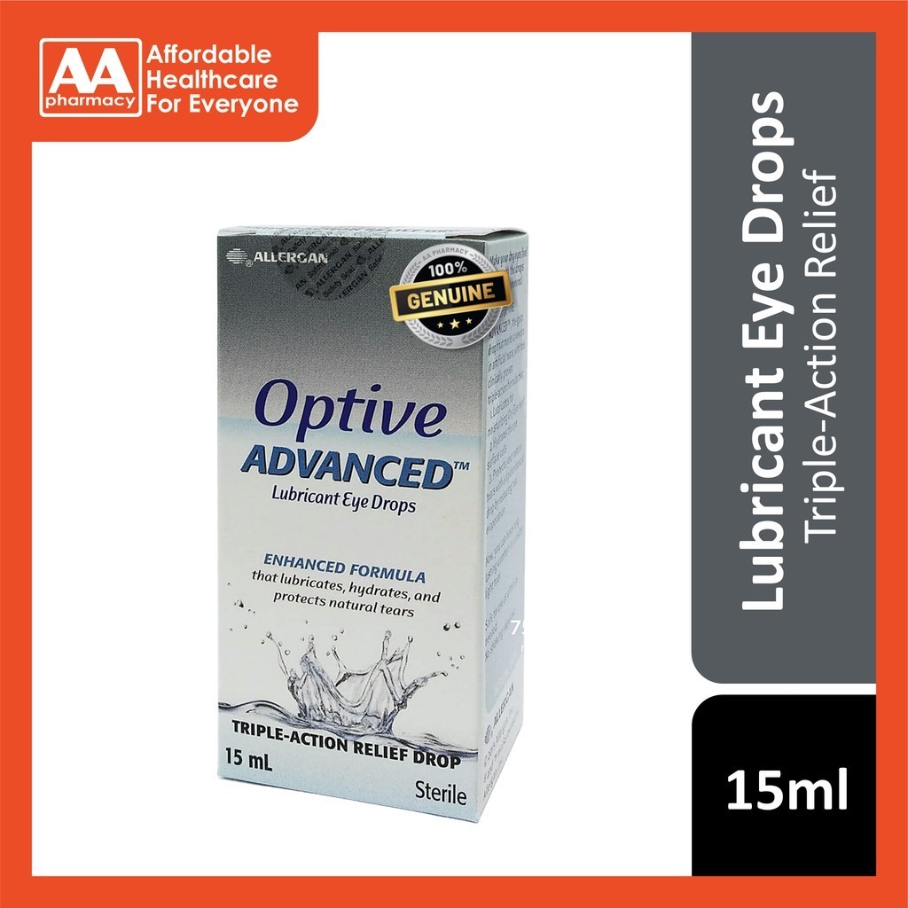 Optive Advanced Lubricant Eye Drops 15ml | Shopee Malaysia