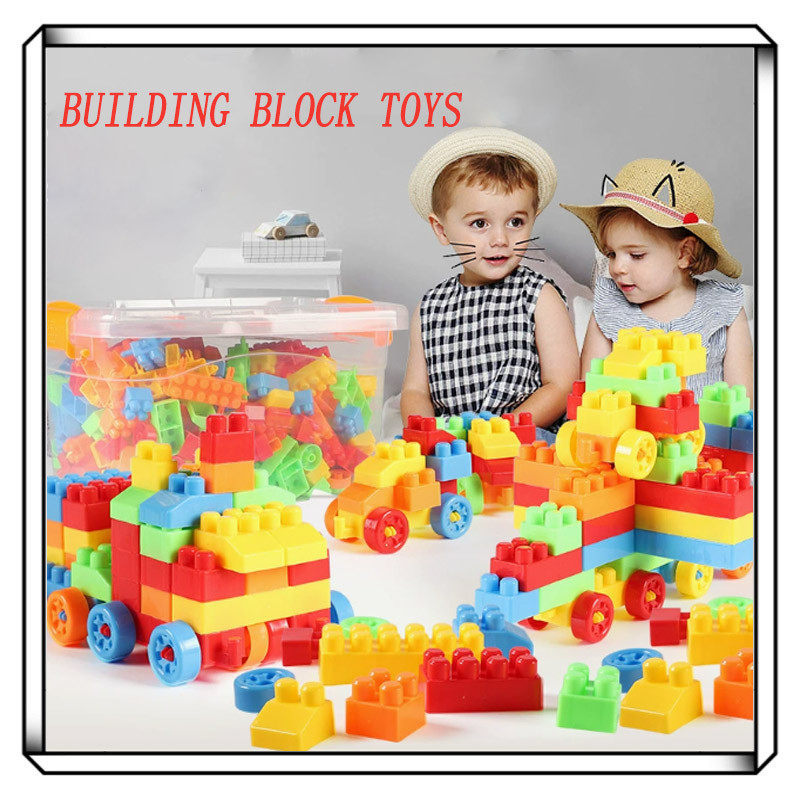 100/260/416PCS Kids DIY Building Block Toys Early Educational Model ...