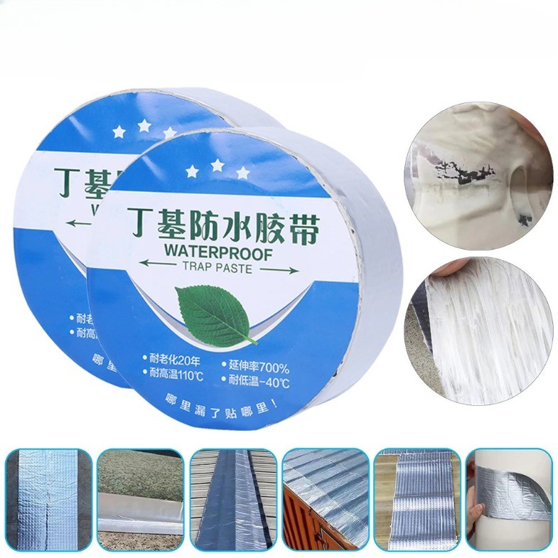 Flame retardant Butyl Patching Roof Waterproofing Tape Roof Tile Crack ...