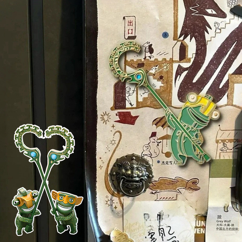 3d Stone Goddess Refrigerator Stickers Cute Nezha Refrigerator Magnetic ...