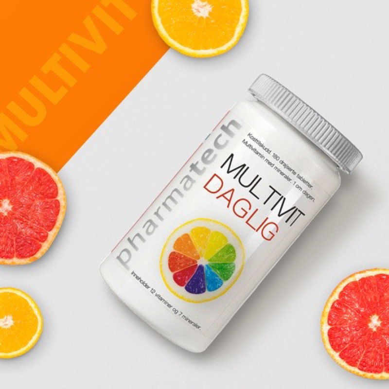 Pharmatech Multivit Daglig vitamin and mineral supplement capsules ...
