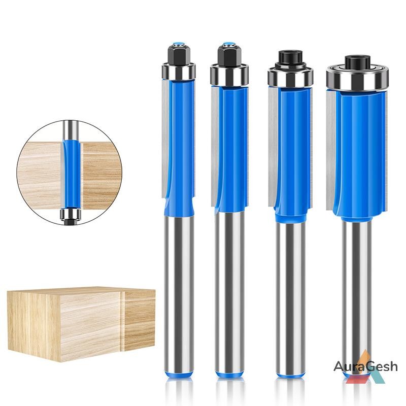 [AuraGesh] 1/4pcs Shank Blade Flush Trim Router Bit With Bearing For ...