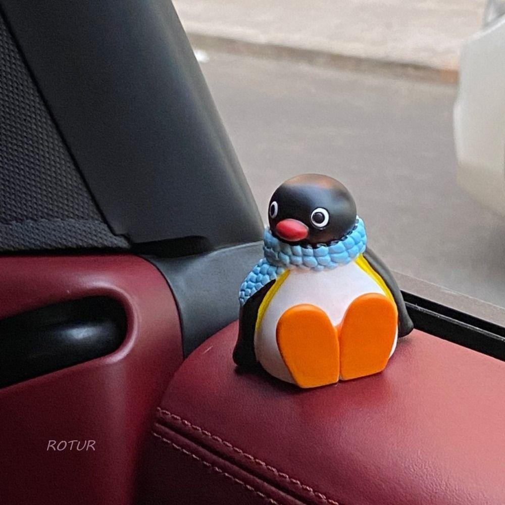 ROTUR Pingu Action Figure, Anime Periphery Model Toys Penguin Doll ...