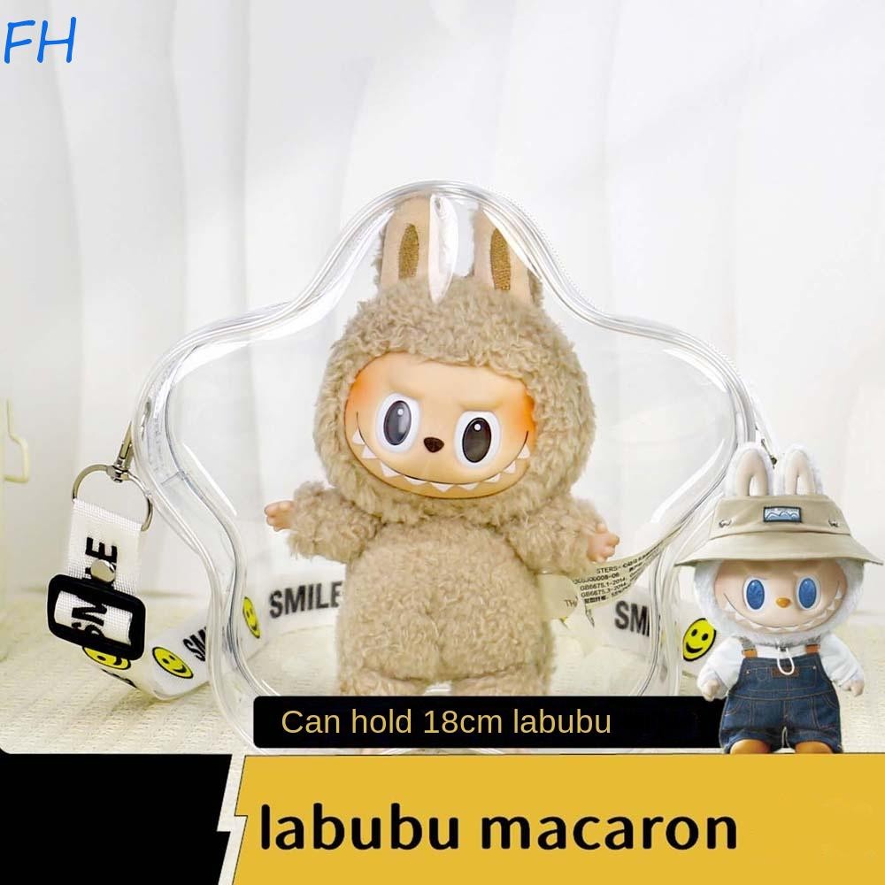 FENGHA Clear Outdoor Doll Bag, Transparent Labubu Labubu Doll Display ...