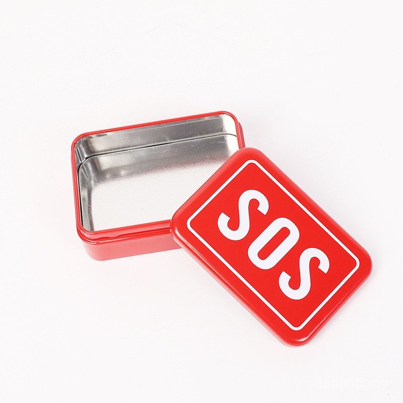 Sos Survival Box Survival Tin Box Outdoor Survival Supplies Tool ...