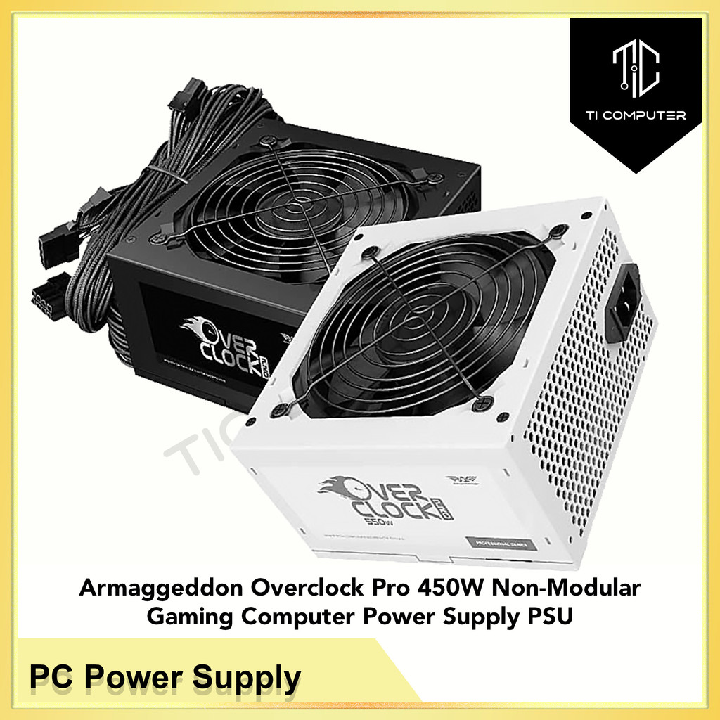 Armaggeddon Overclock Pro 450W Non-Modular Gaming Computer Power Supply PSU | Shopee Malaysia