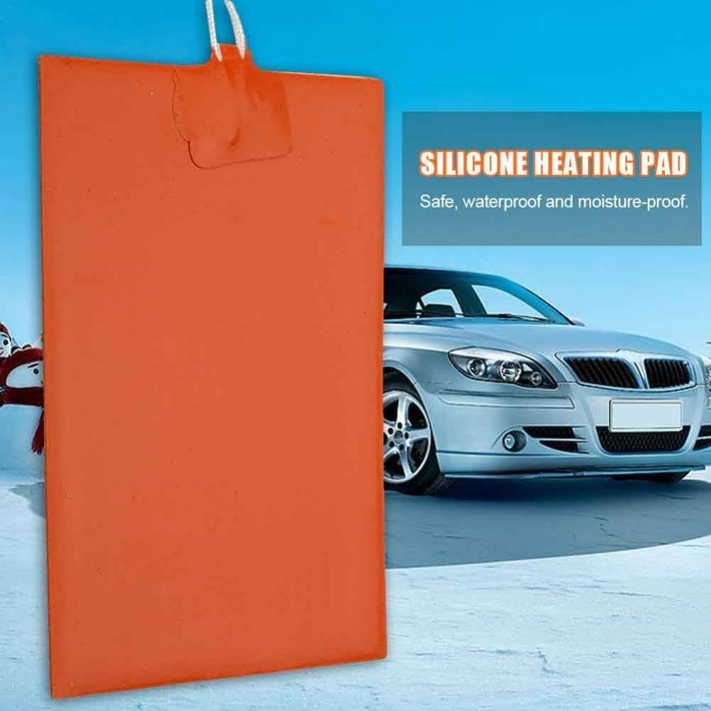 1* Car Engine Oil Pan Sump Tank,Silicone Heating Pad,Water-proof 300W ...