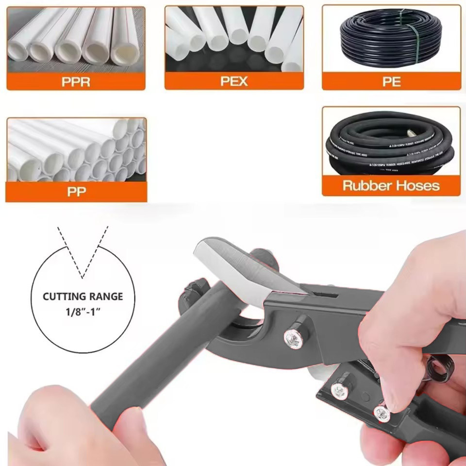 Heavy-Duty PVC Pipe Cutter | Multi-Material Plumbing Tool | Ergonomic ...