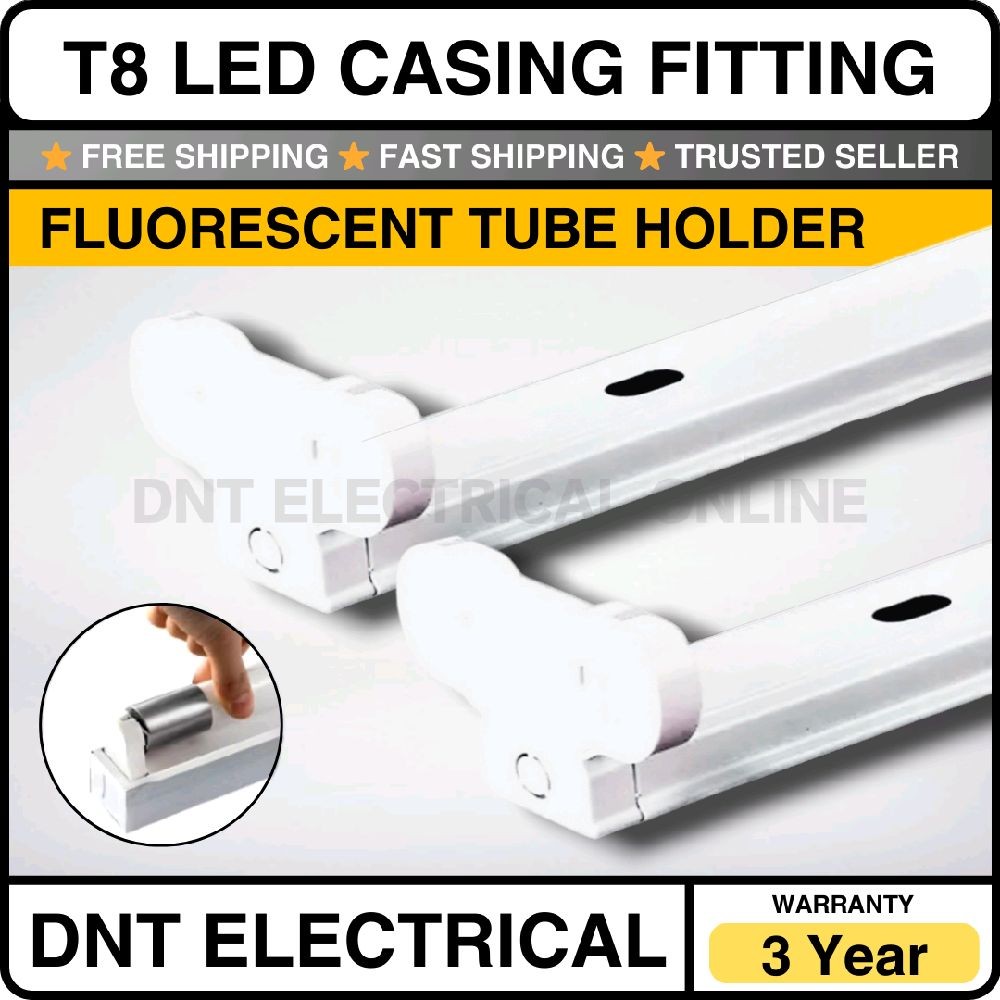 LED T8 Casing Fitting led T8 Single Casing 2ft 4ft 2 feet 4 feet Casing ...