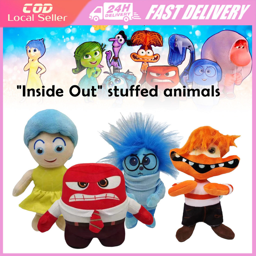 Inside Out 2 Plush Toy 30cm Plushie Doll Inside Out Joy Sadness Anger ...