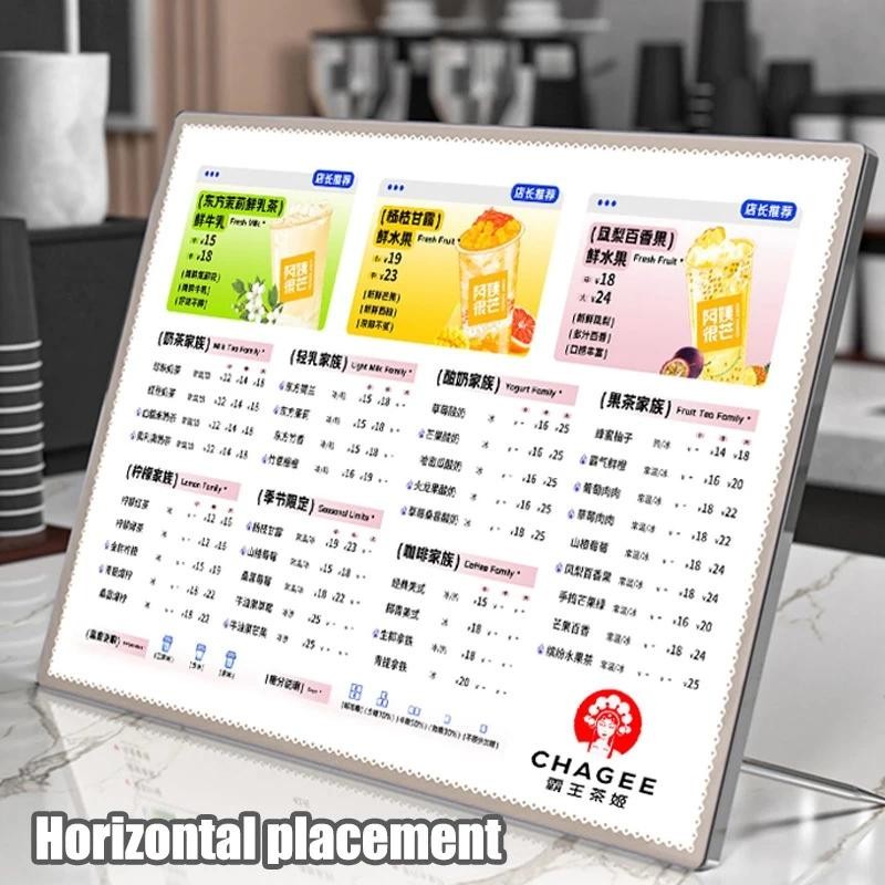 A3 A4 LED Signboard Light Box Price List Menu Luminous Ordering Card ...
