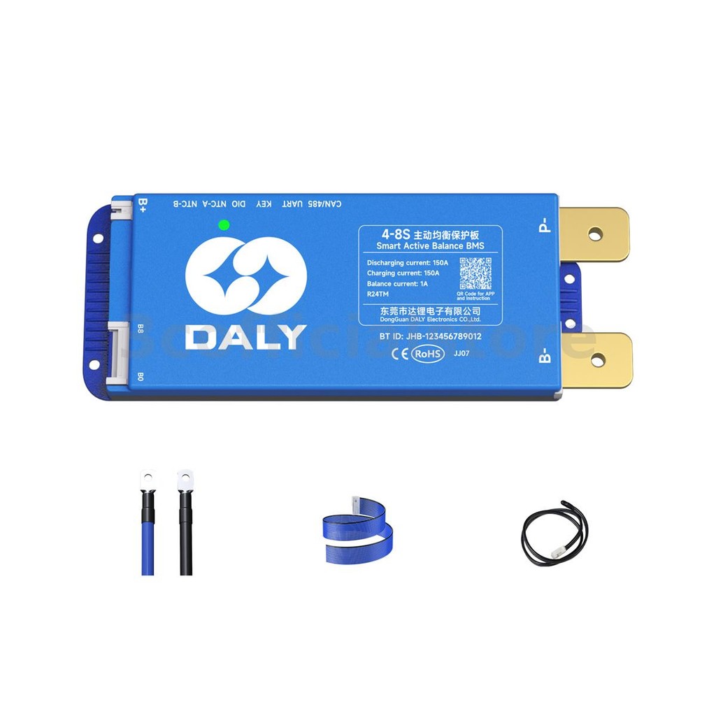 DALY Smart BMS Active Balance WiFi BMS 4S-24S 150A/200A Built-in bluetooth+RS485+CAN Lifepo4 Li ...