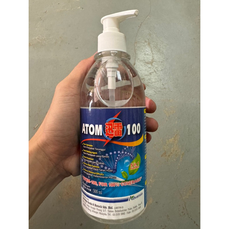 [ORIGINAL] 500ml ATOM 100 ADVANSIA Pelekat Racun/Adjuvant/Surfactant ...