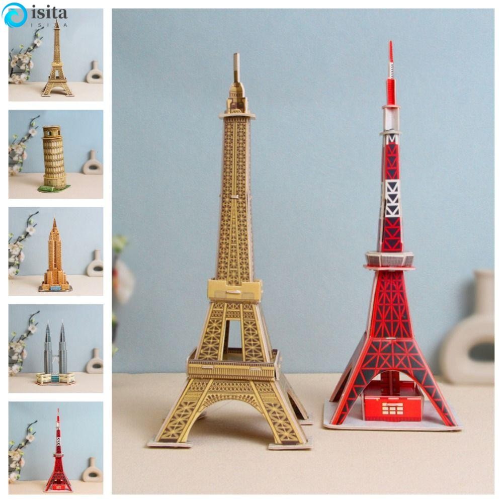 ISITA World Famous Buildings Model, Paper 3D Mini Cardboard Puzzle ...